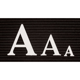 N1014887 - 2" WHITE 300 PREMIUM GRADE LETTERS SETS - GOTHIC, FOR ...