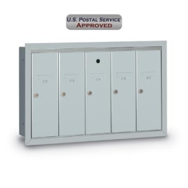 N1021224 - 5-Door Recessed Vertical Mailbox