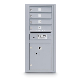 N1029442 - 4 Door Standard 4C Mailbox with (1) Parcel Locker